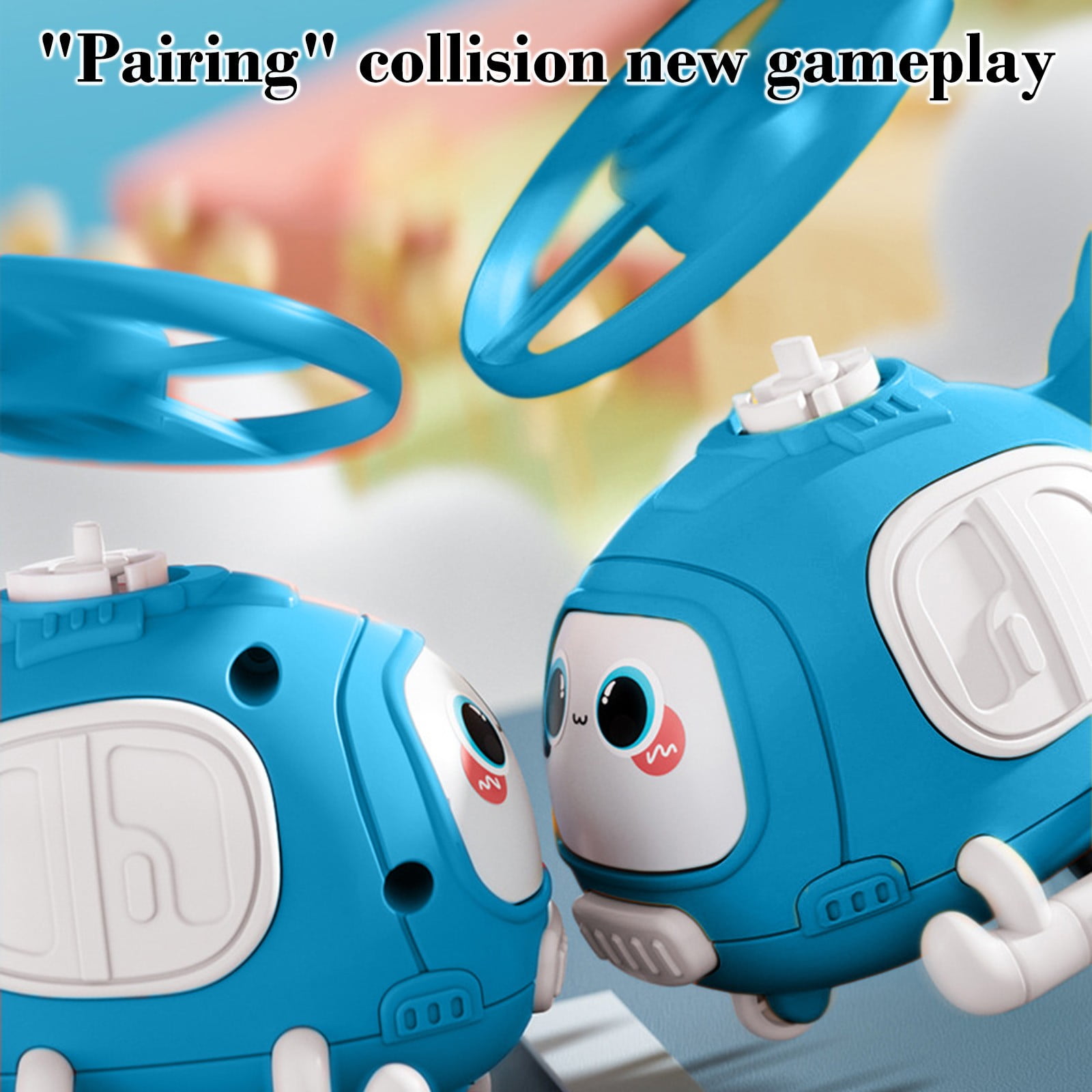 Blue Blue Flying Saucer Toy With Launch And Collision Features For ...