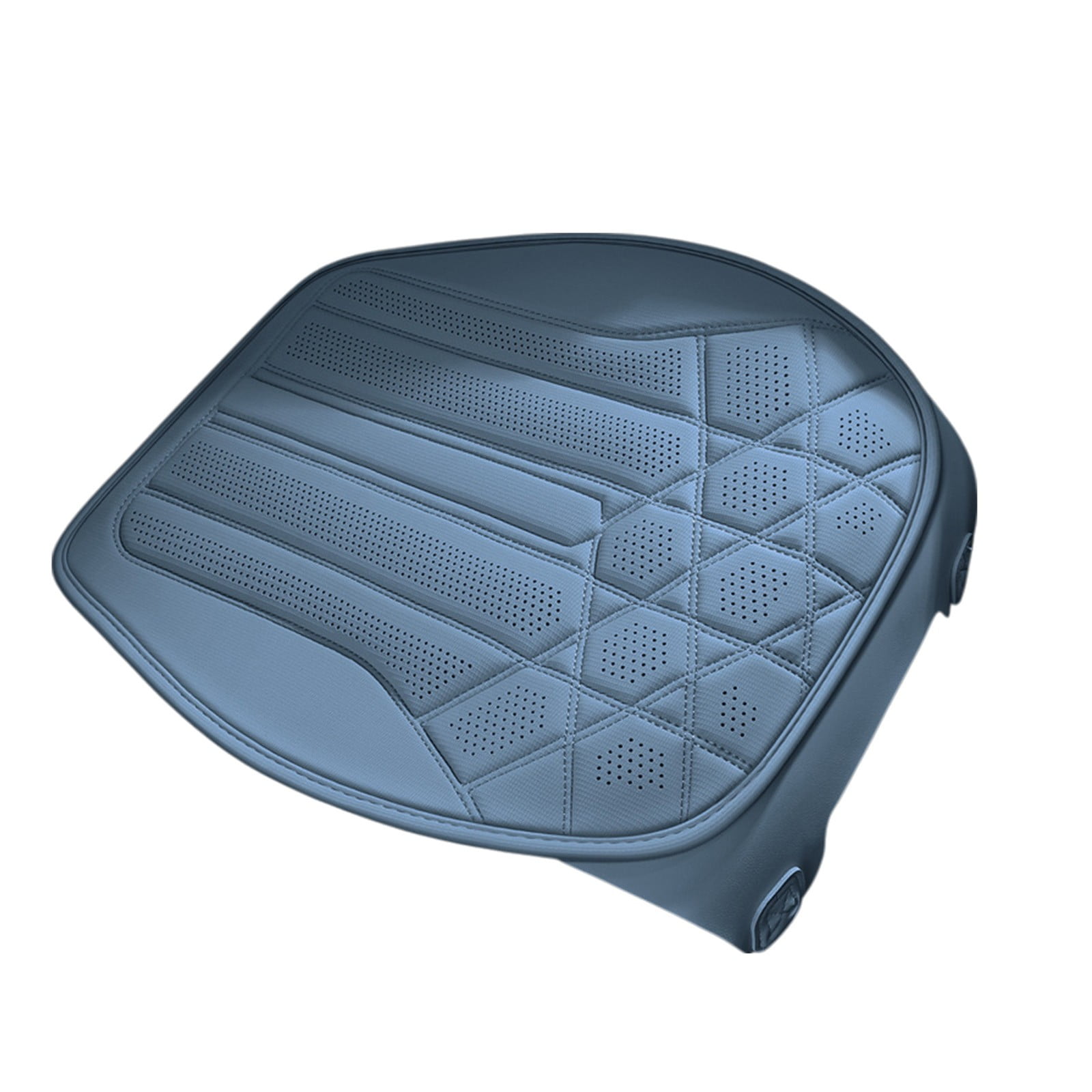 Blue Blue Gel Car Seat Cushion With Airflow Channels For Enhanced ...
