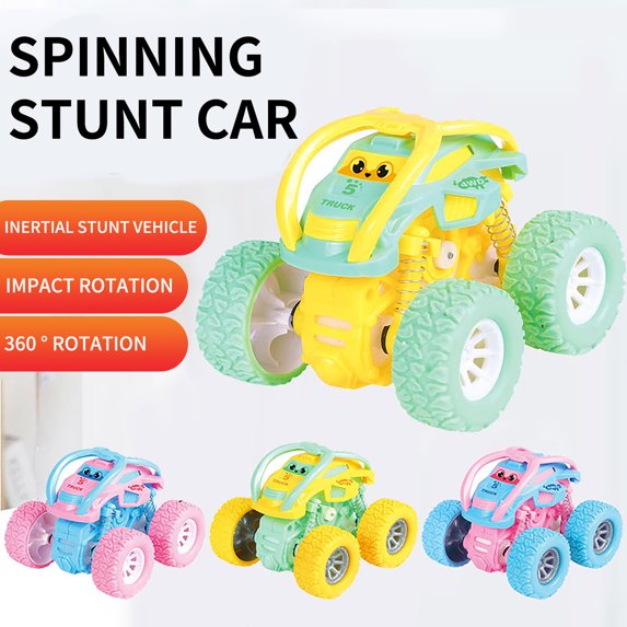 Blue Blue Inertia 4Wd Stunt Off-Road Vehicle Toy Friction Powered ...