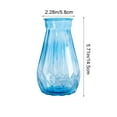 Blue Blue Transparent Hydroponic Planter Diamond-Cut Plastic Vase For ...