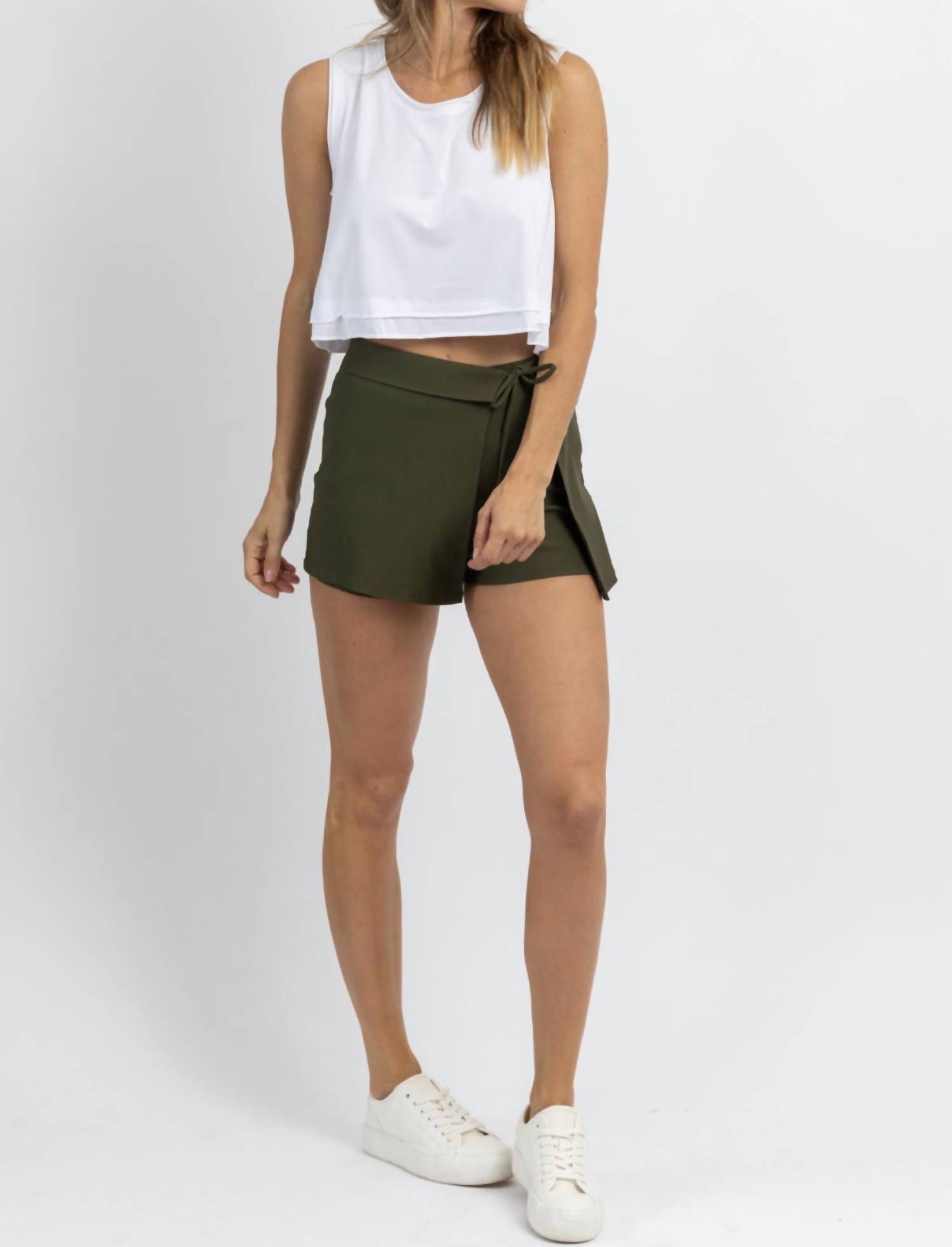 Blue Blush Gia Side Tie Skort - Walmart.com