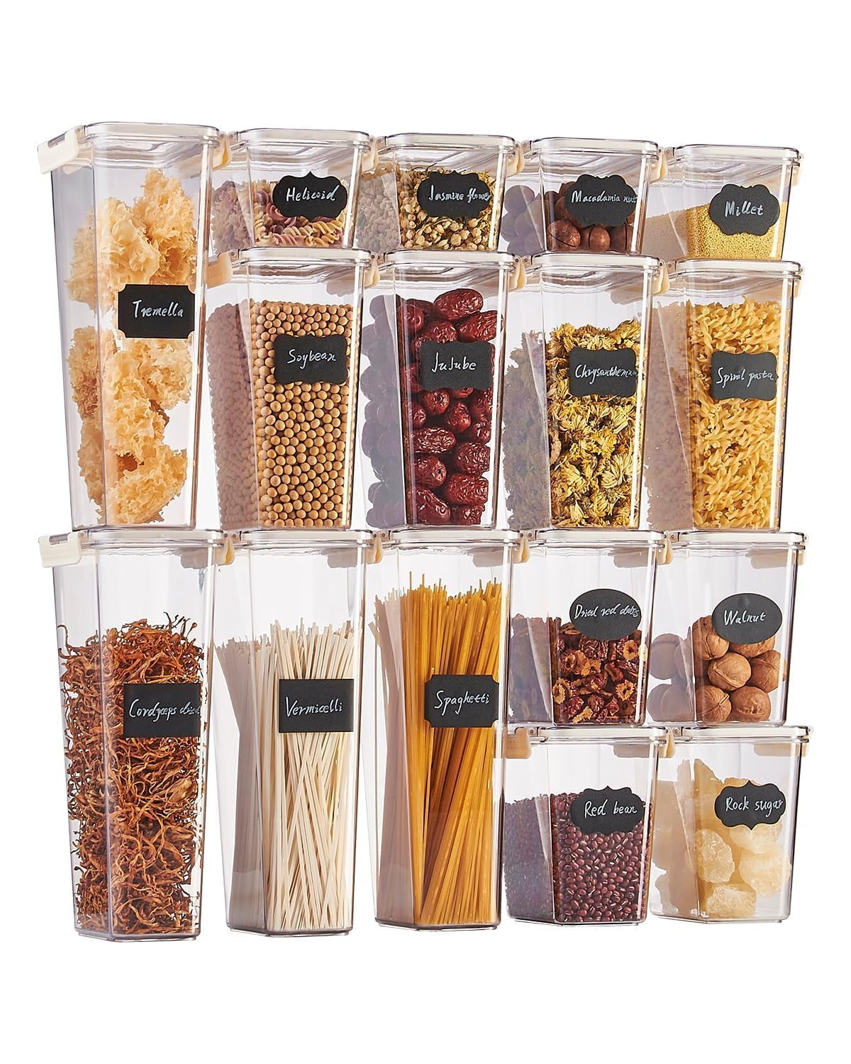 Blue Boat Airtight 16 PCS Food Storage Containers Set with Lids, BPA ...