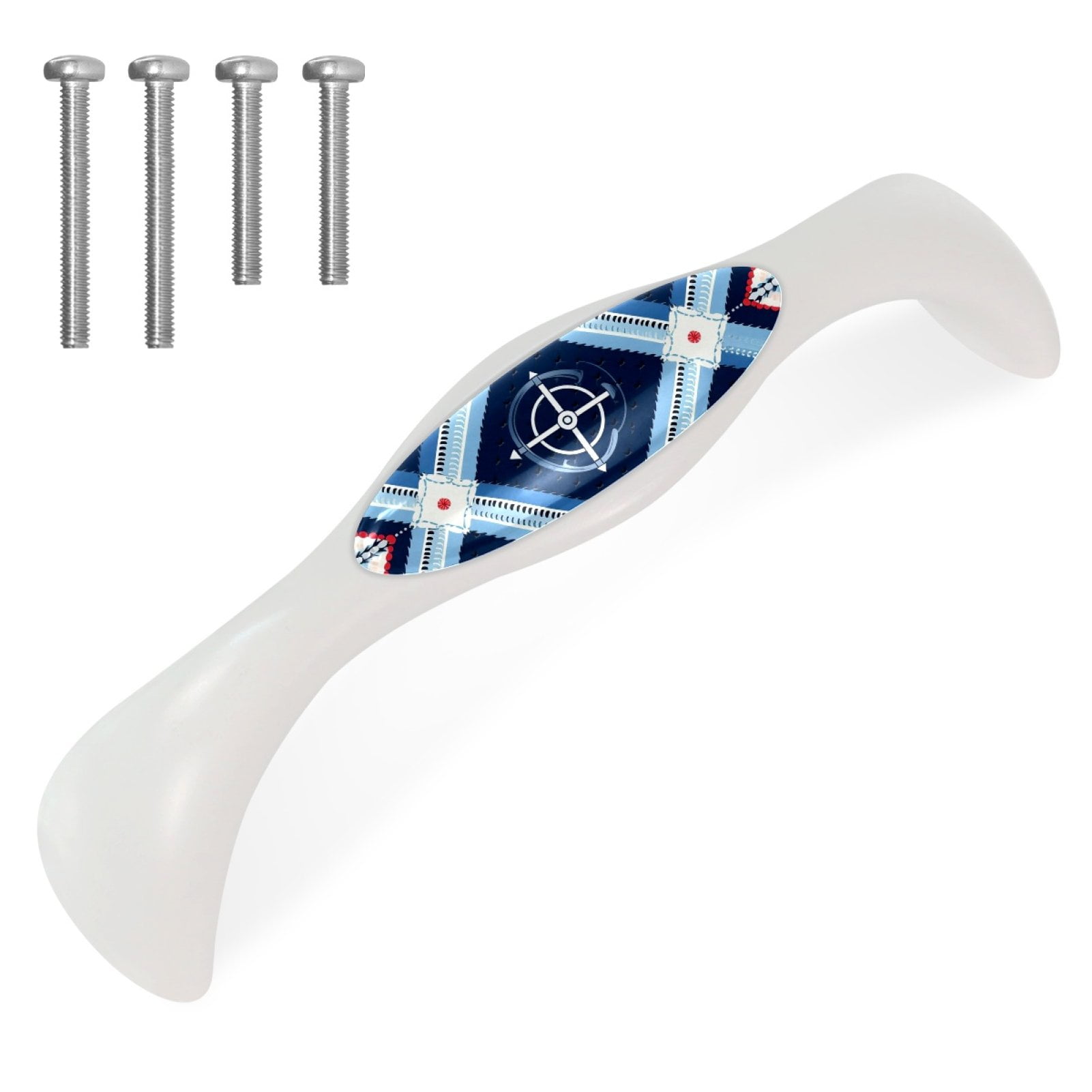 Blue Boat Kitchen Cabinet Pull Knobs Drawer Hardware Handles for Door ...