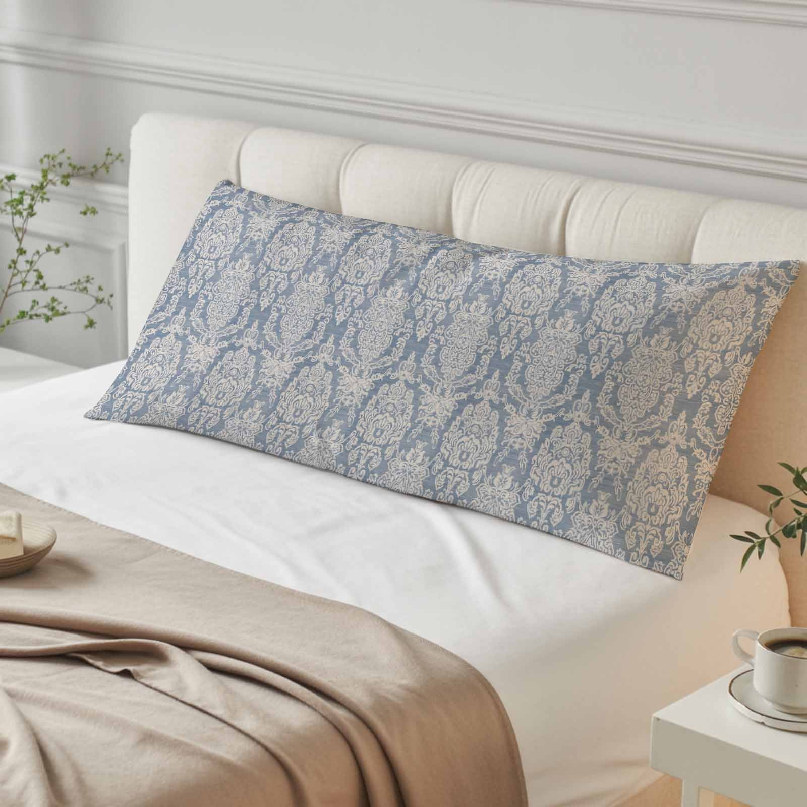 Blue Boho Body Pillow Cover, Pillowcase Protectors with Zipper ...