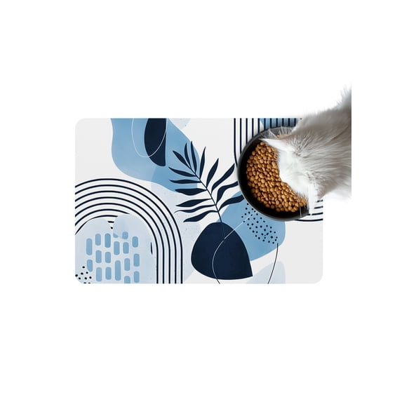 Blue Boho Doormat Non Slip Diatomaceous Earth Door Mat Absorbent Quick ...