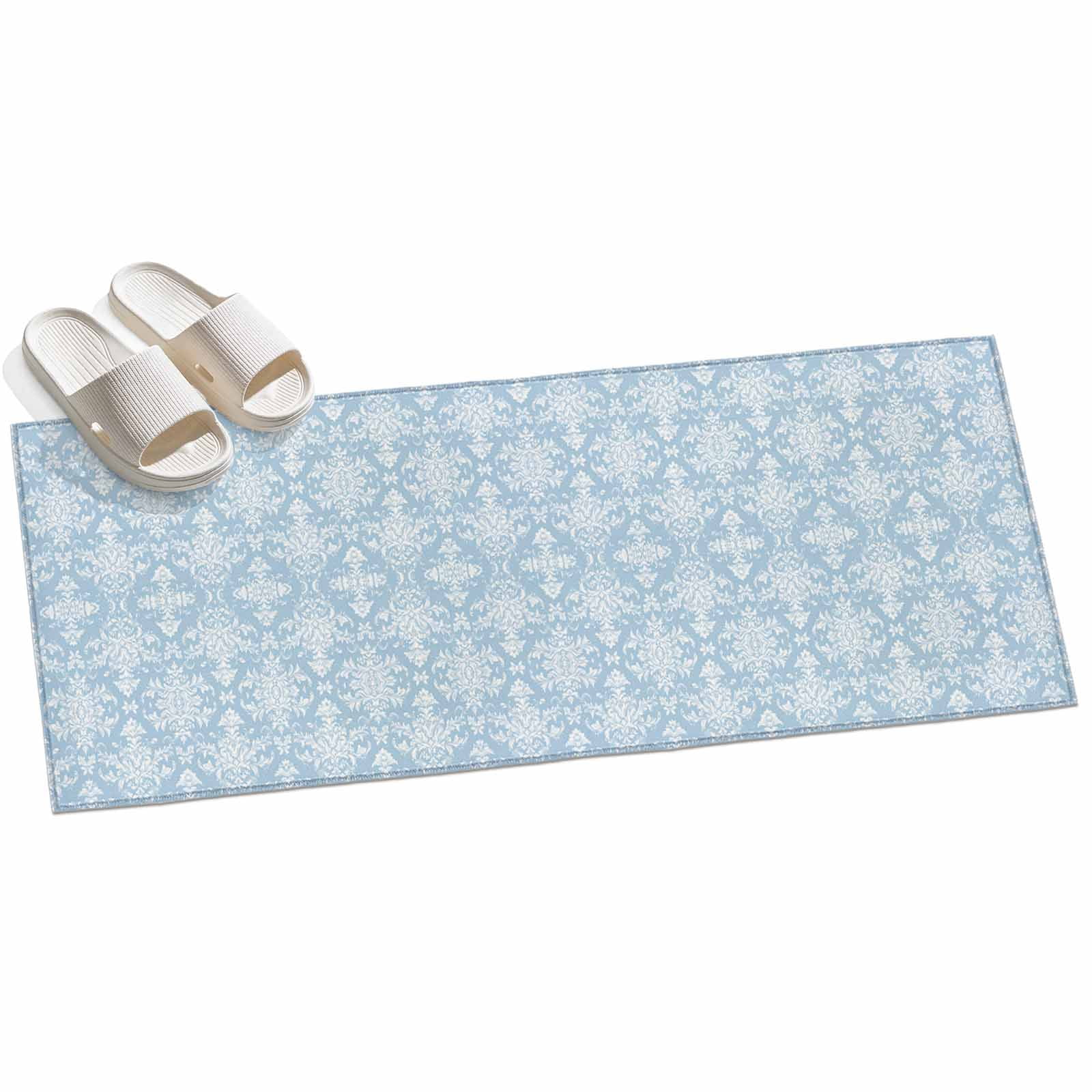 Blue Boho Floral Hallway Runner Rug 2x6 Washable Non Slip Kitchen ...