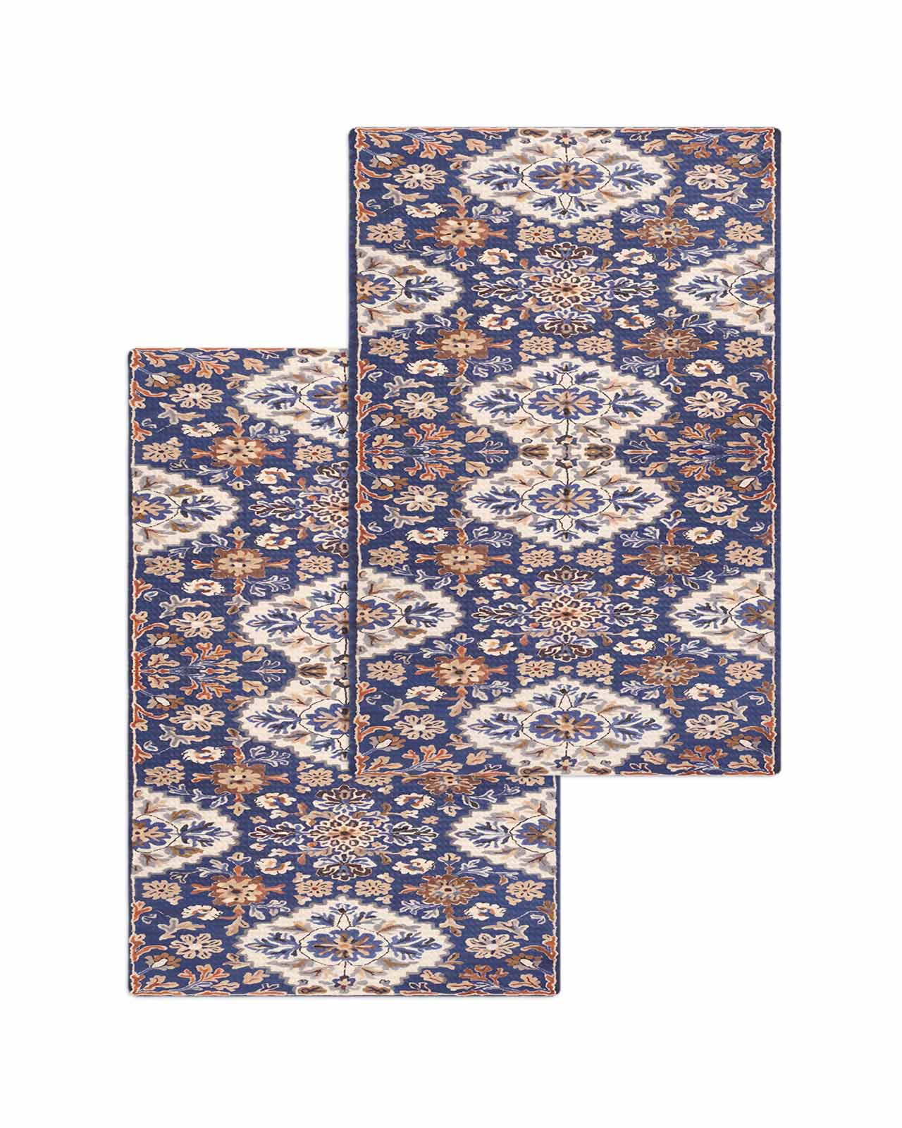 Blue Boho Kitchen Dish Towels for Drying Dishes Set of 2, Farmhouse ...