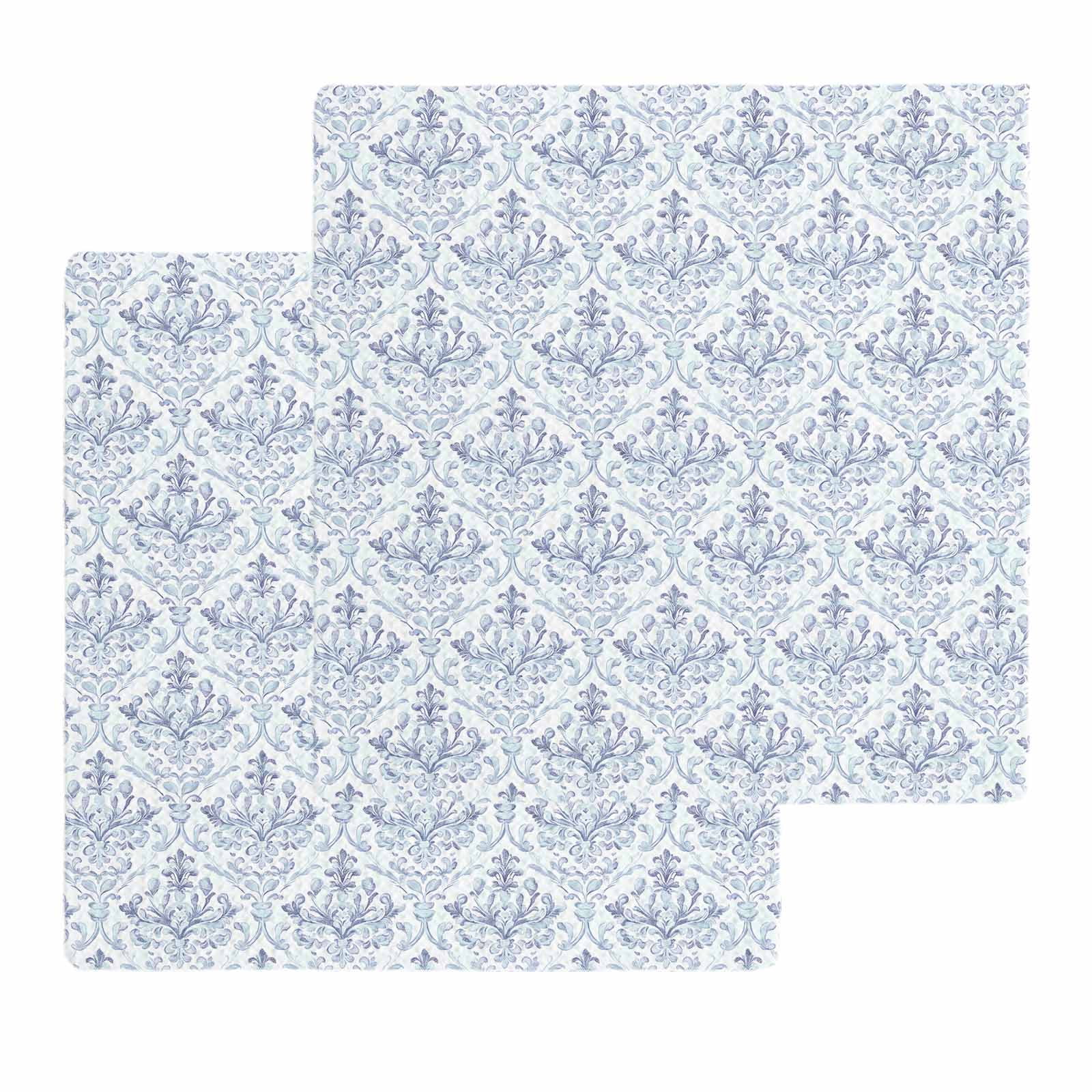 Blue Boho Kitchen Dish Towels for Drying Dishes Set of 2, Middle ...