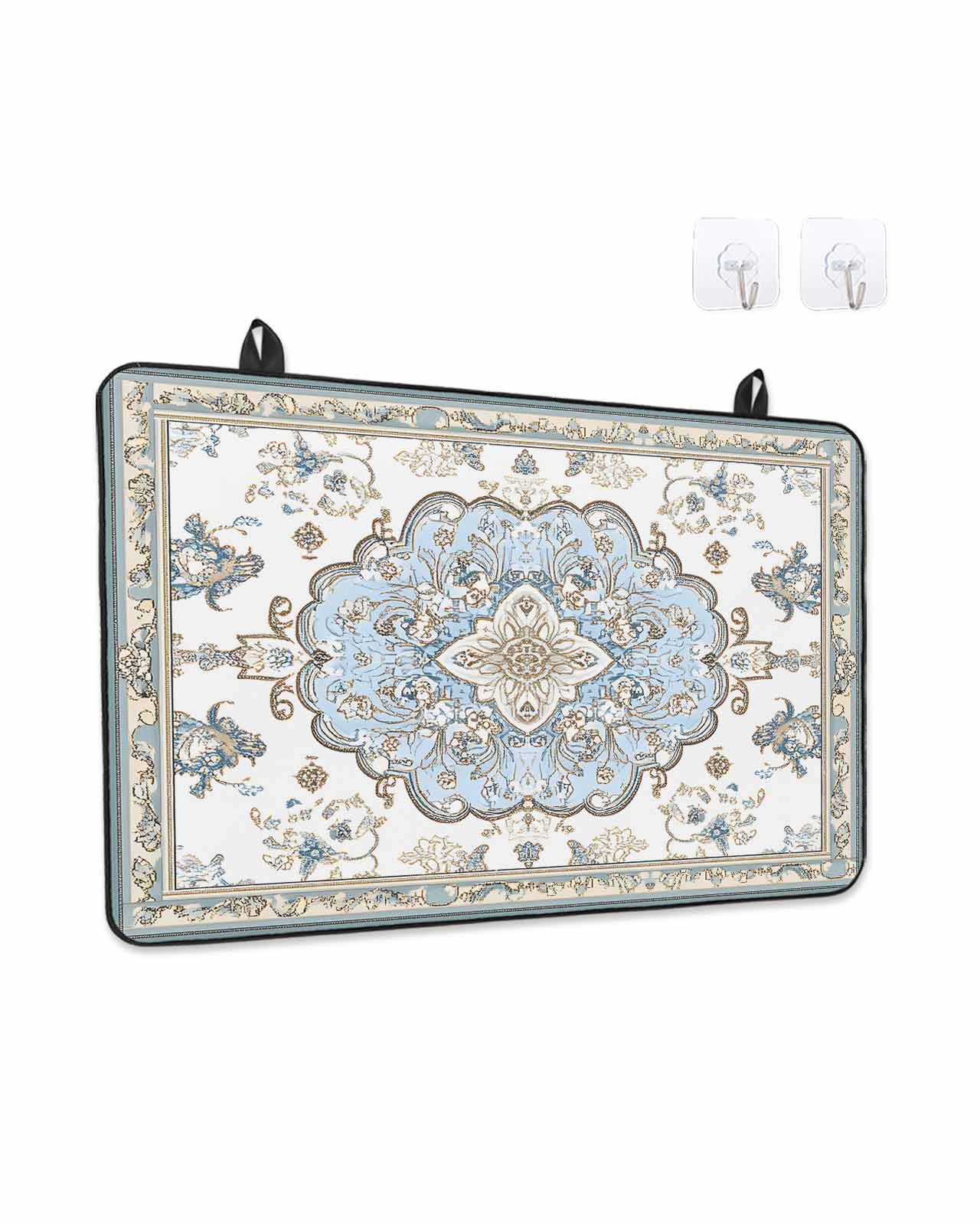 Blue Boho Stove Top Covers for Electric Stove, Kitchen Glass Ceramic ...