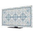 Blue Boho TV Cover for 75 Inch Screen,Stretch Fabric Dustproof TV ...