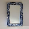 Blue Bone Inlay Floral Mirror - Walmart.com