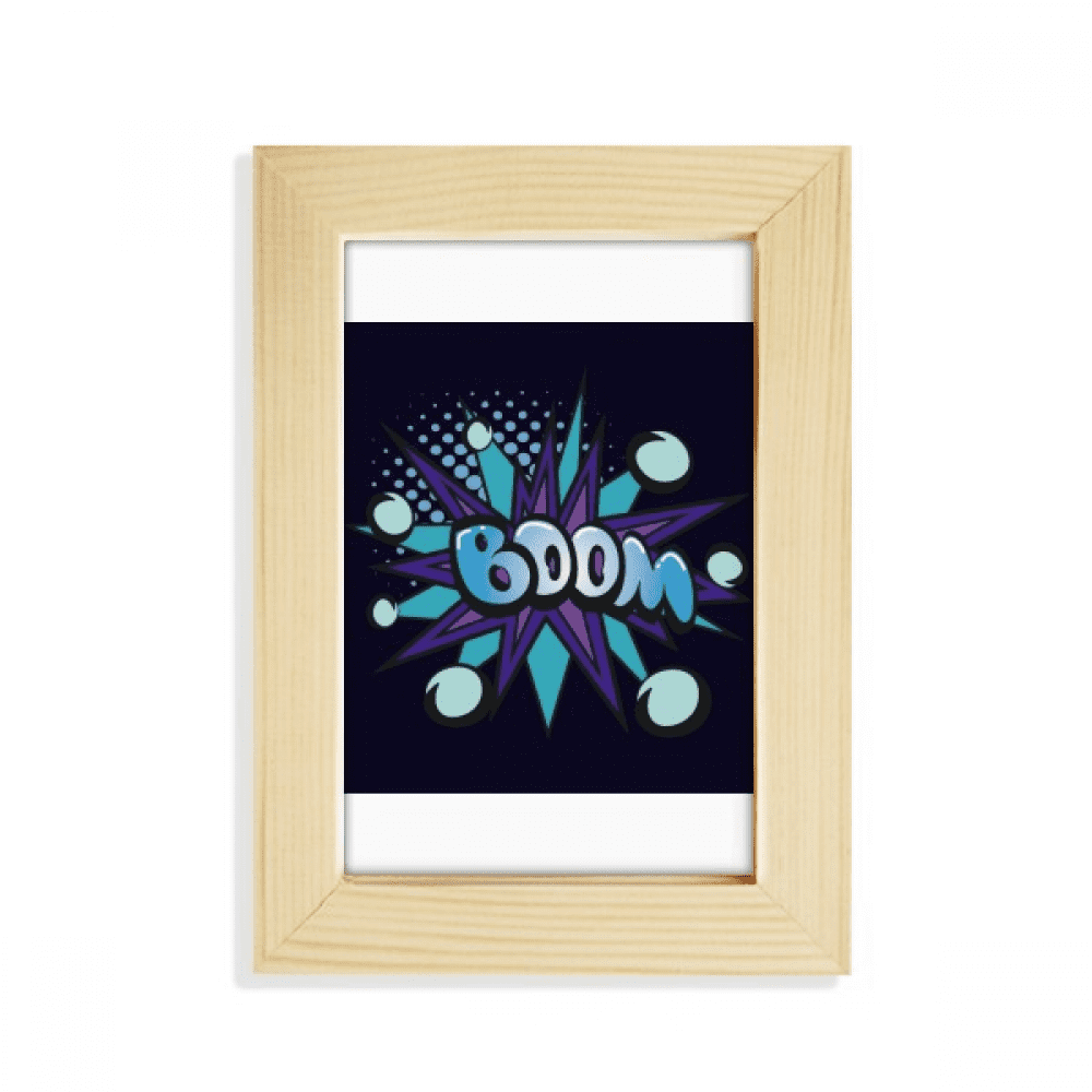 Blue Boom Bubble Art Deco Fashion Desktop Display Photo Frame Picture ...