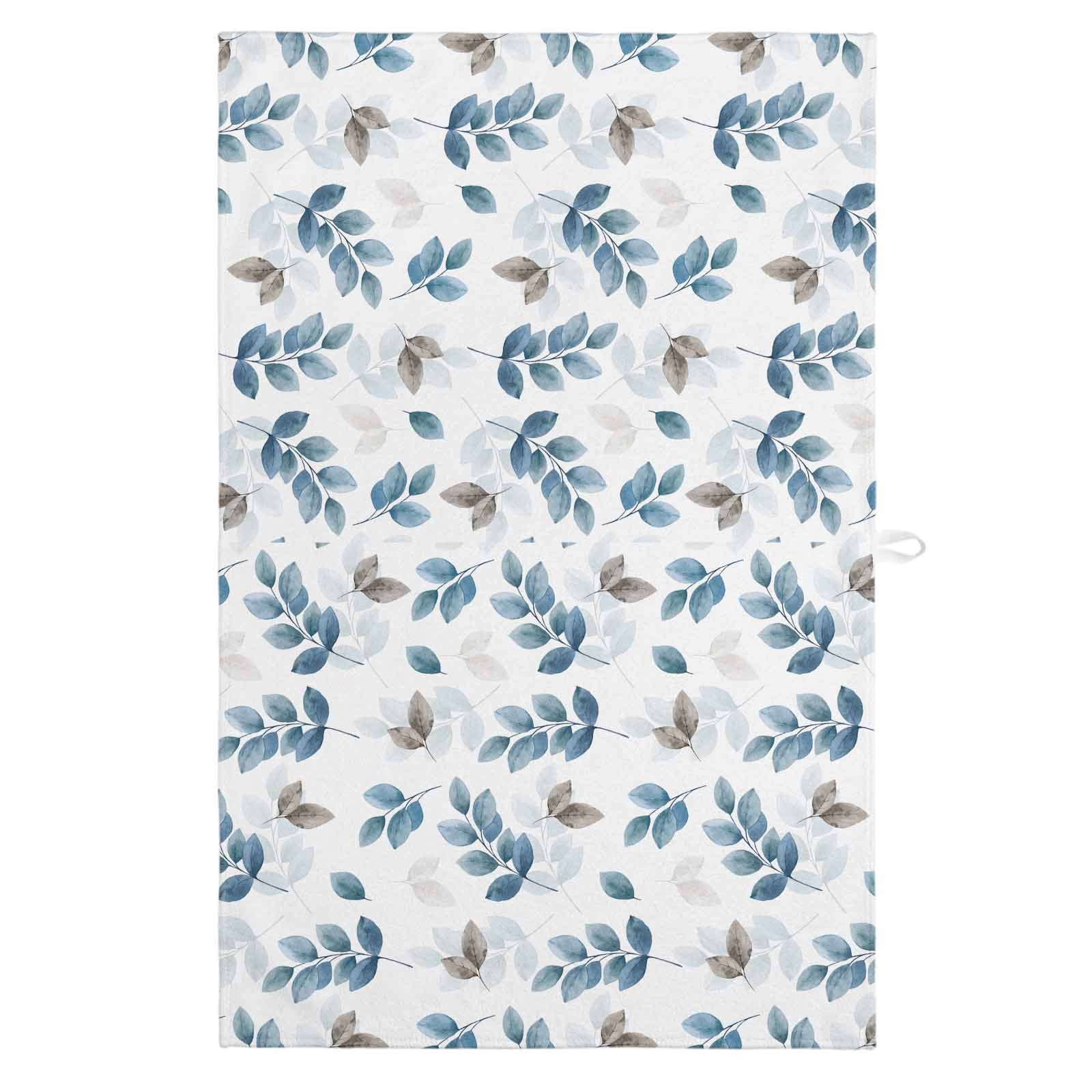 Blue Botanical Fall 1 Pack Kitchen Towel, Water Absorbent Dish Towel ...