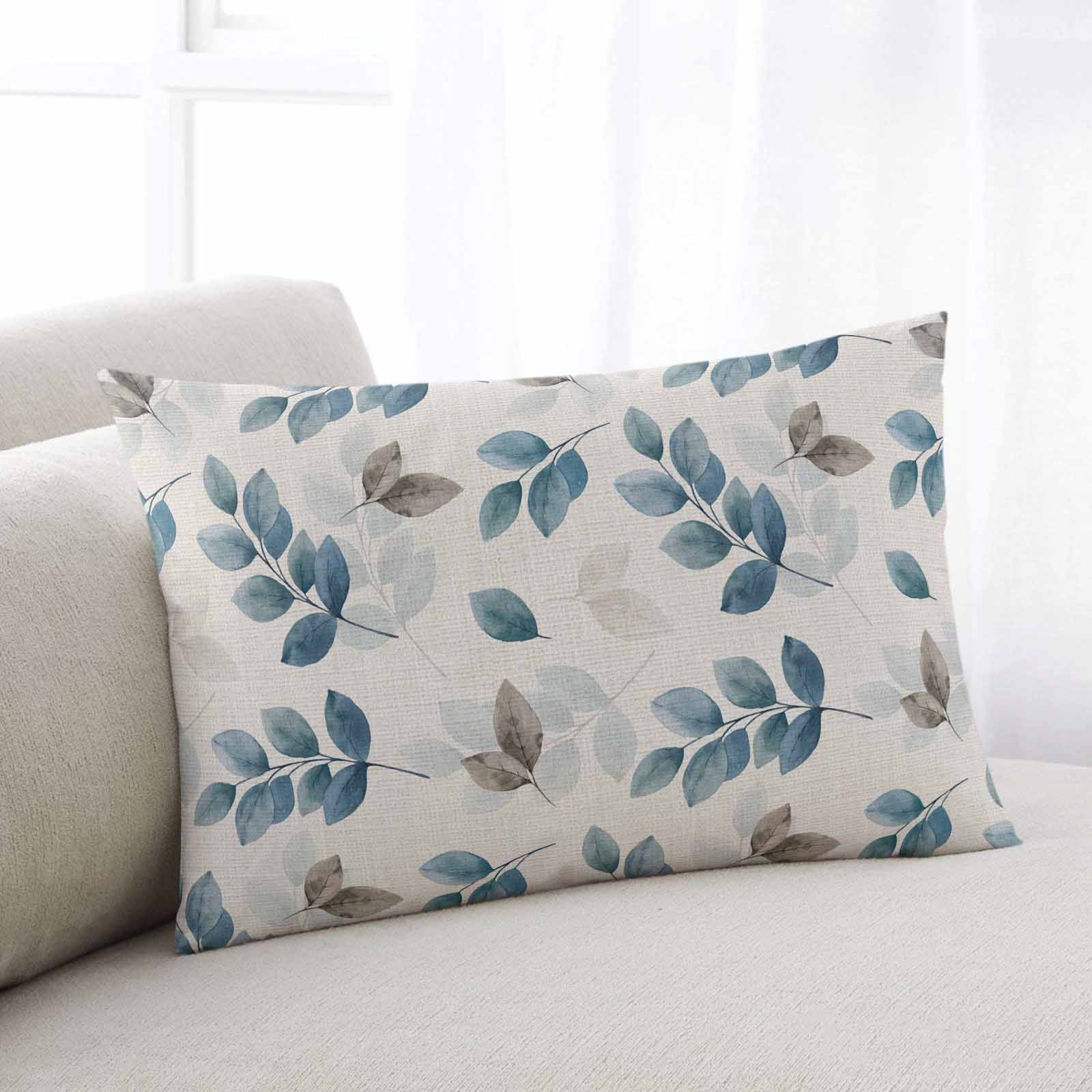 Blue Botanical Fall Standard Size Pillow Cover,Pillowcase Protectors ...