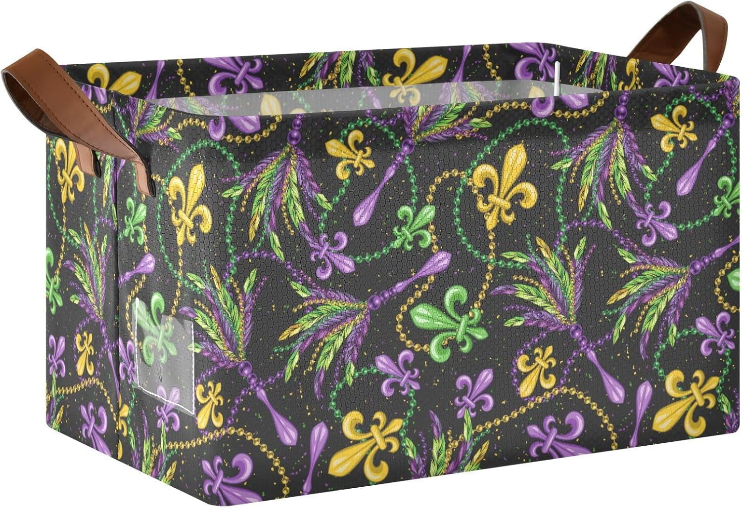 Blue Botanical Floral Wildflower Storage Bins for Shelves with Labels ...