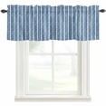 Blue Botanical Valances for Windows Farmhouse Kitchen Curtains Valances ...