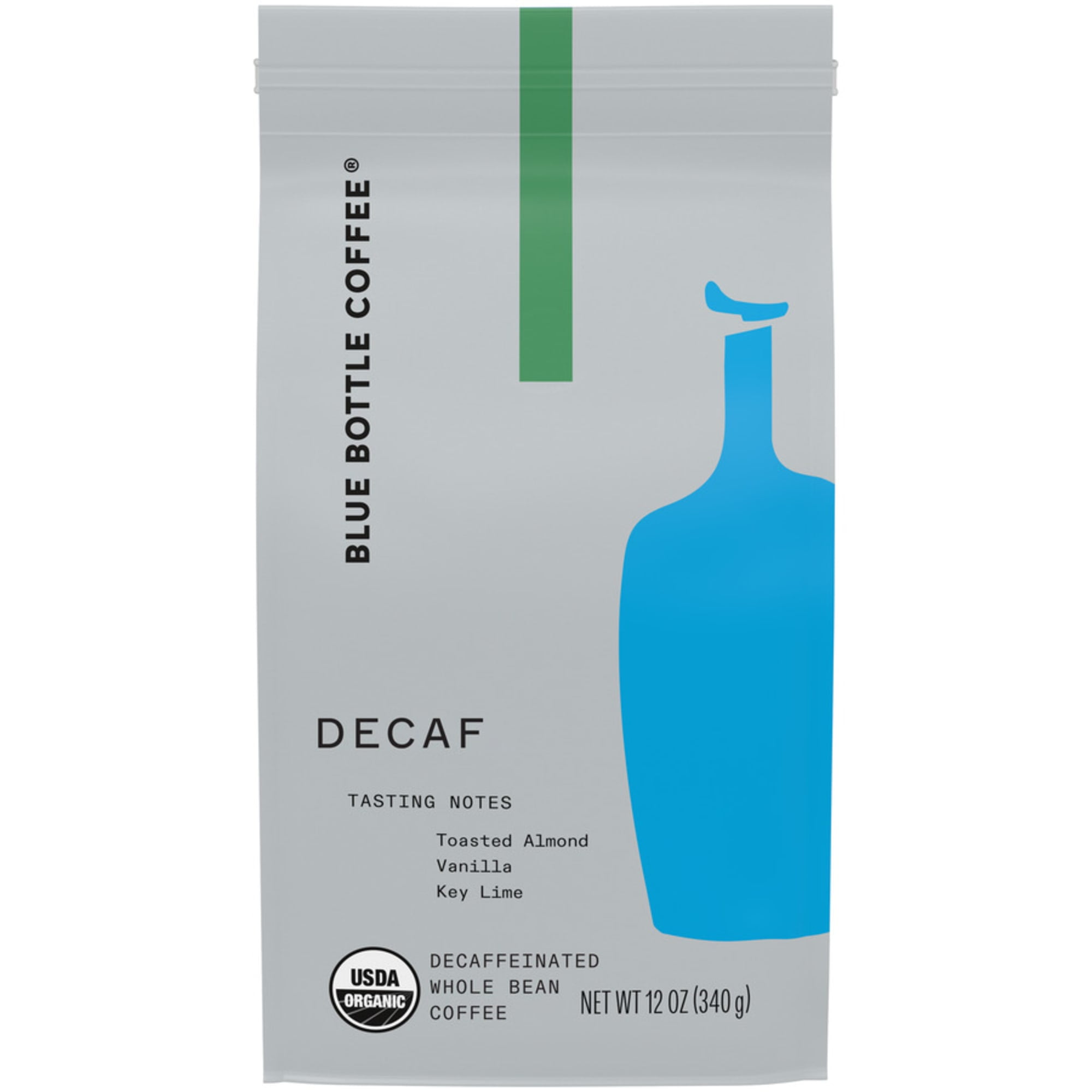 Blue Bottle Coffee, Decaf, Organic Gourmet, Medium Roast, Whole Bean ...