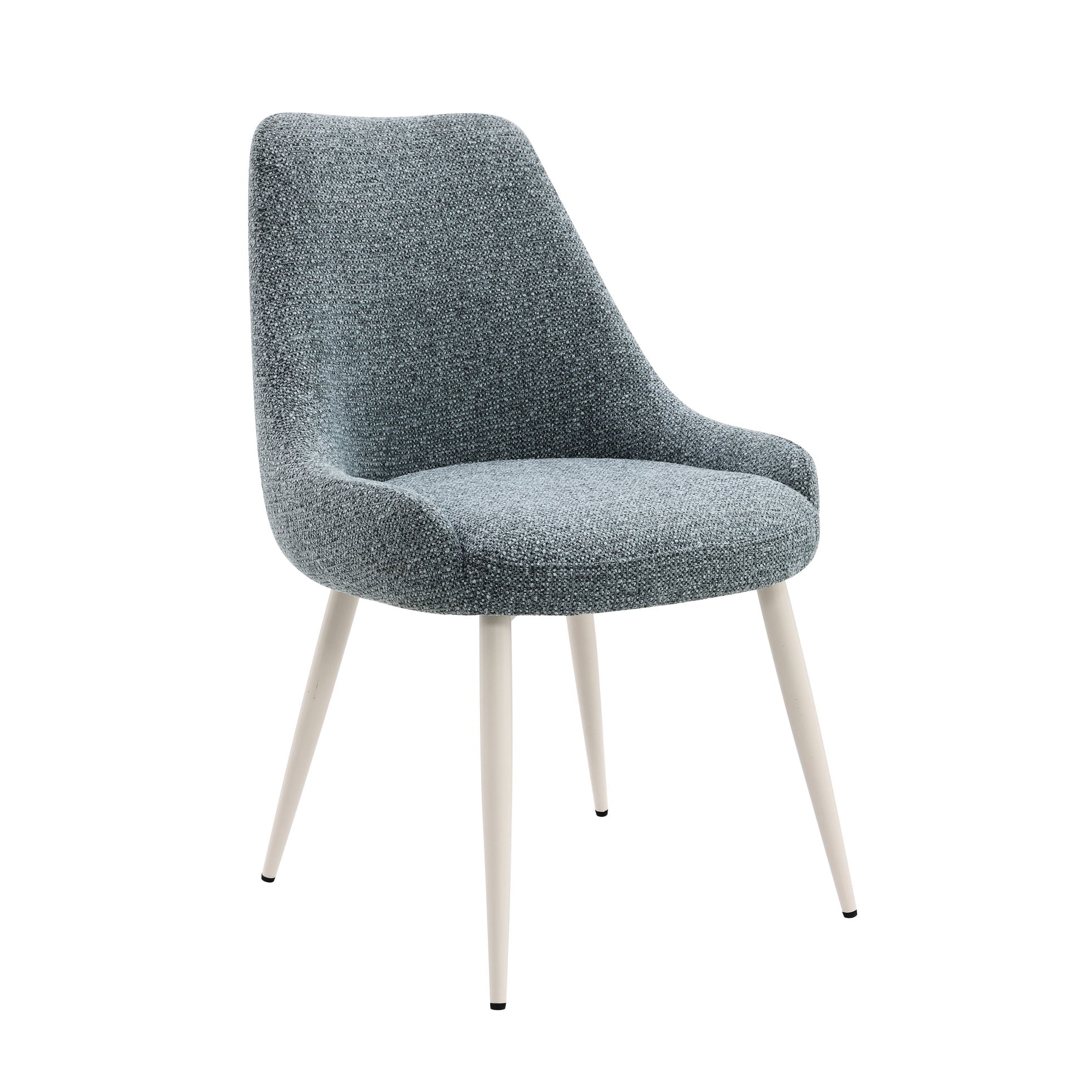 Blue Boucle Aerobics Chair - White Base For Fitness Enthusiasts Modern ...