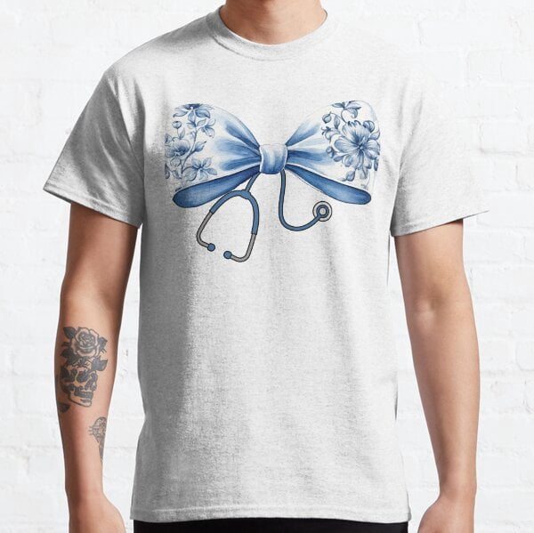 Blue Bow Coquette Stethoscope Nurse New Nurse Floral Coquette Nurse ...