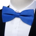 Blue Bow Ties for Men Pretied Bowties Solid Color Royal Blue Satin Bow ...