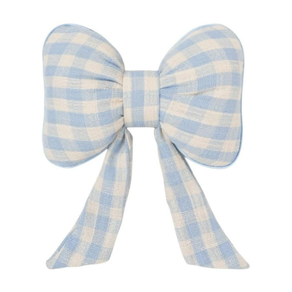 Blue Bow With Streamer Decorative Pillow Car Headrest Pillow For Sofa ...