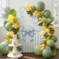 Blue Bowknot Arch Backdrop Cover, 6.6FT, Distressed Rustic Blue Floral ...