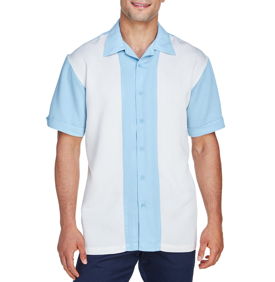 Blue Bowling Shirt Charlie Harper Costume Two A Half Men Andy 40 Year ...