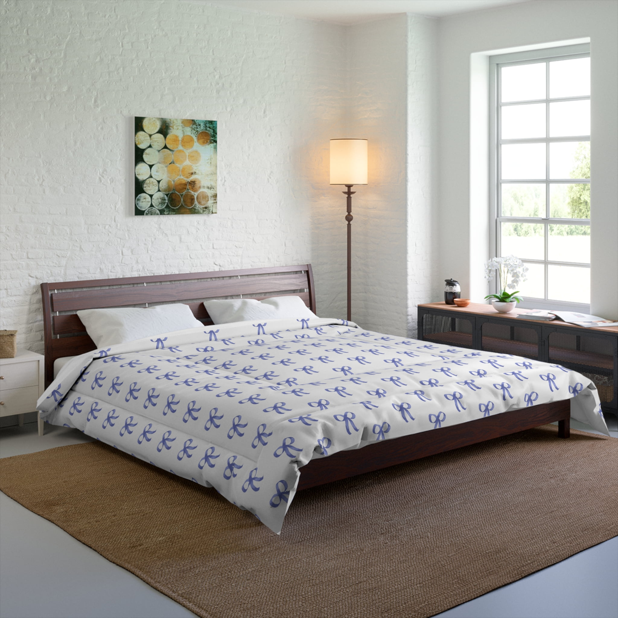 Blue Bows Comforter - Walmart.com