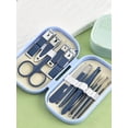 Blue Box 14-Piece Stainless Steel Manicure & Pedicure Set – Unisex ...