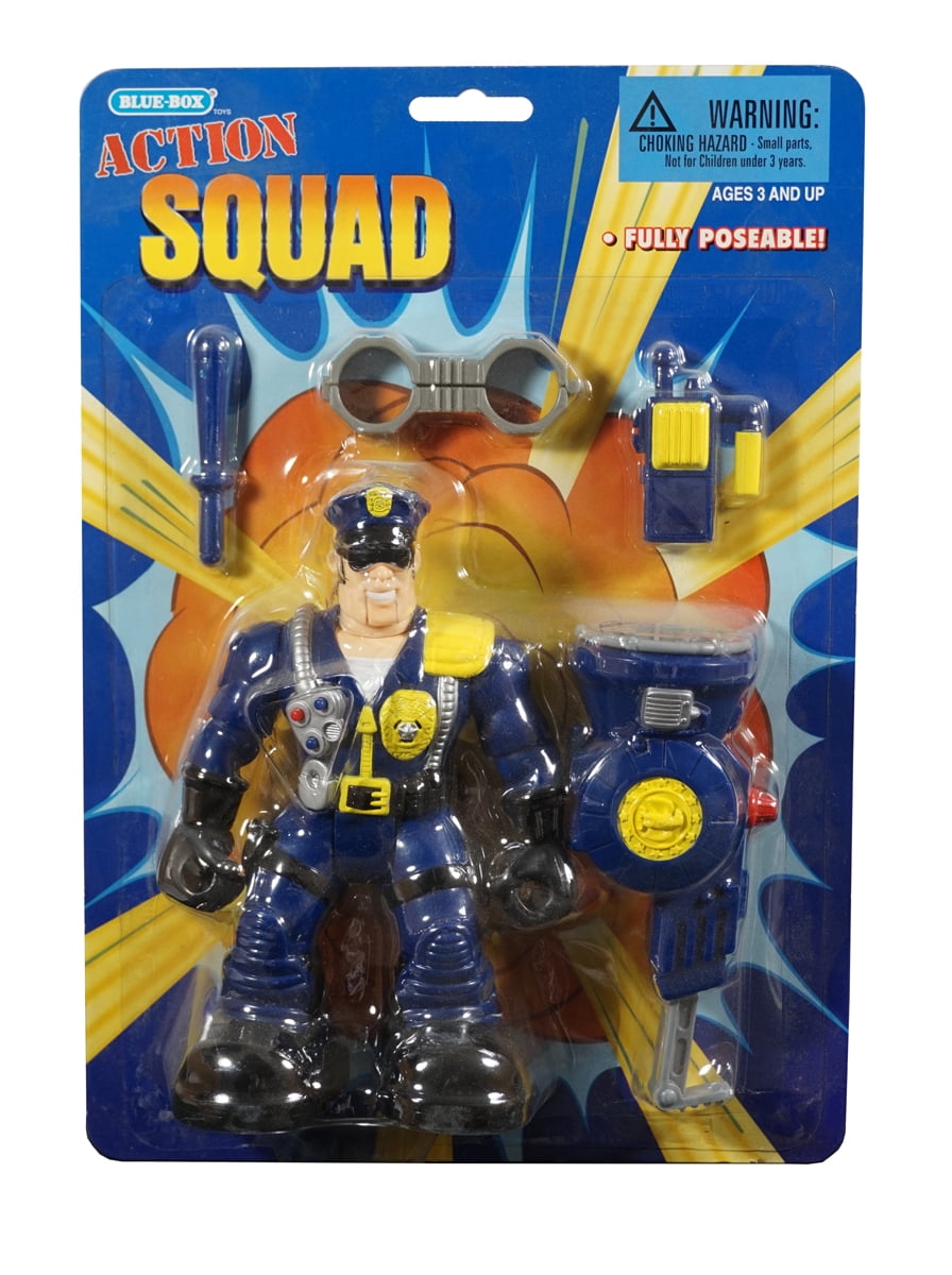Blue Box Action Squad Law Enforcer Figure - Walmart.com