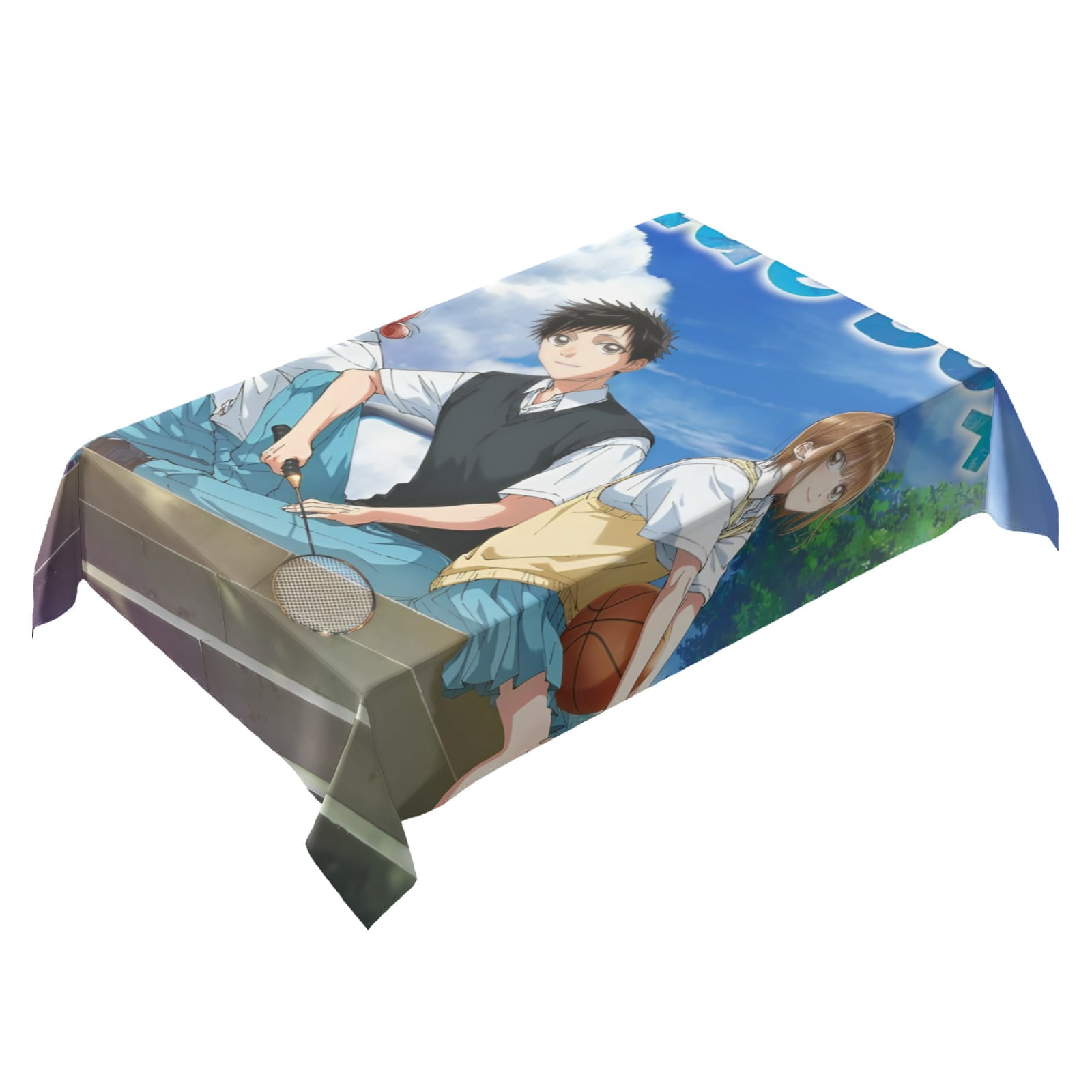 Blue Box square tablecloth has an iconic print, fits most tables, and ...