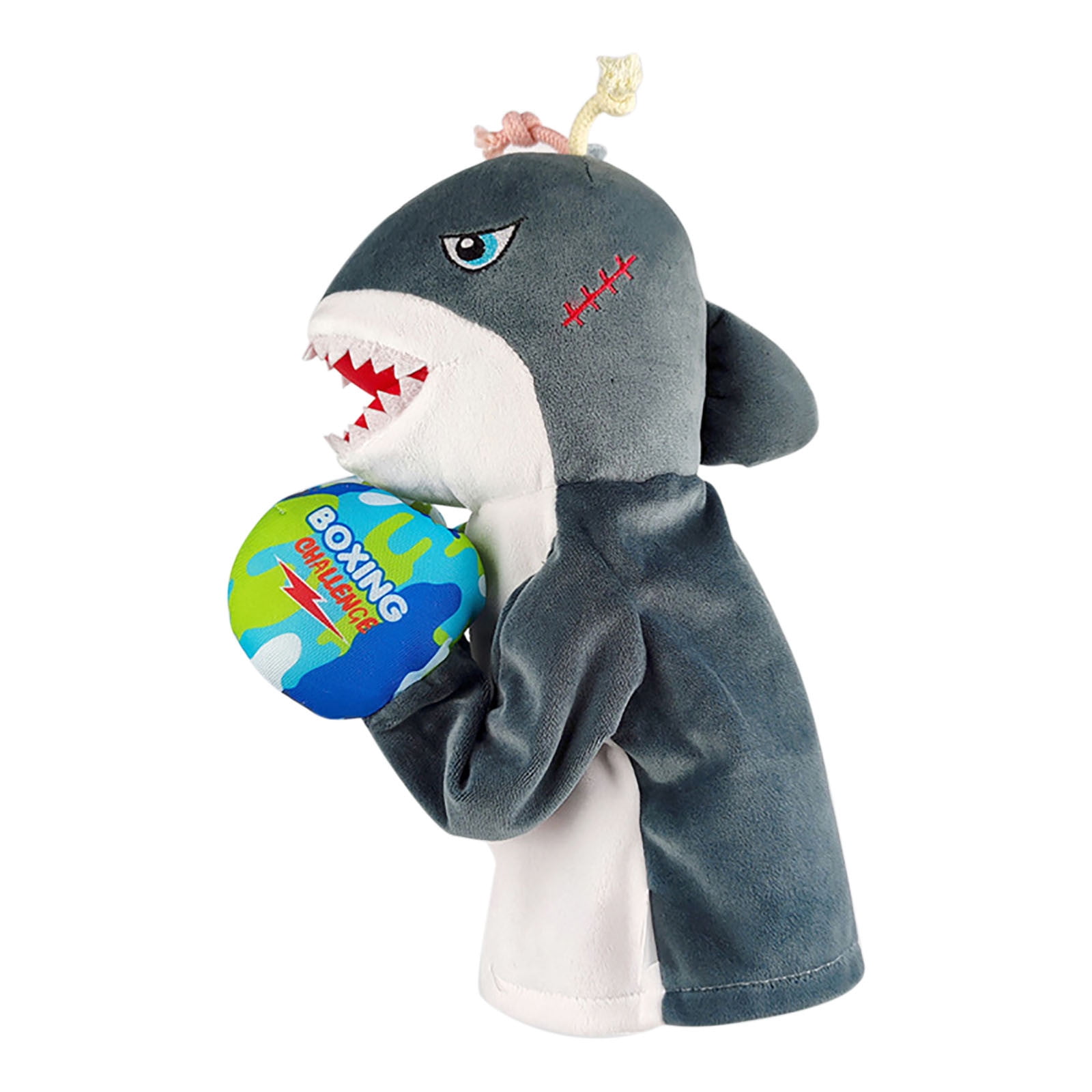 Blue Boxing Hand Puppet Toy Telescopic Interactive For Children ...