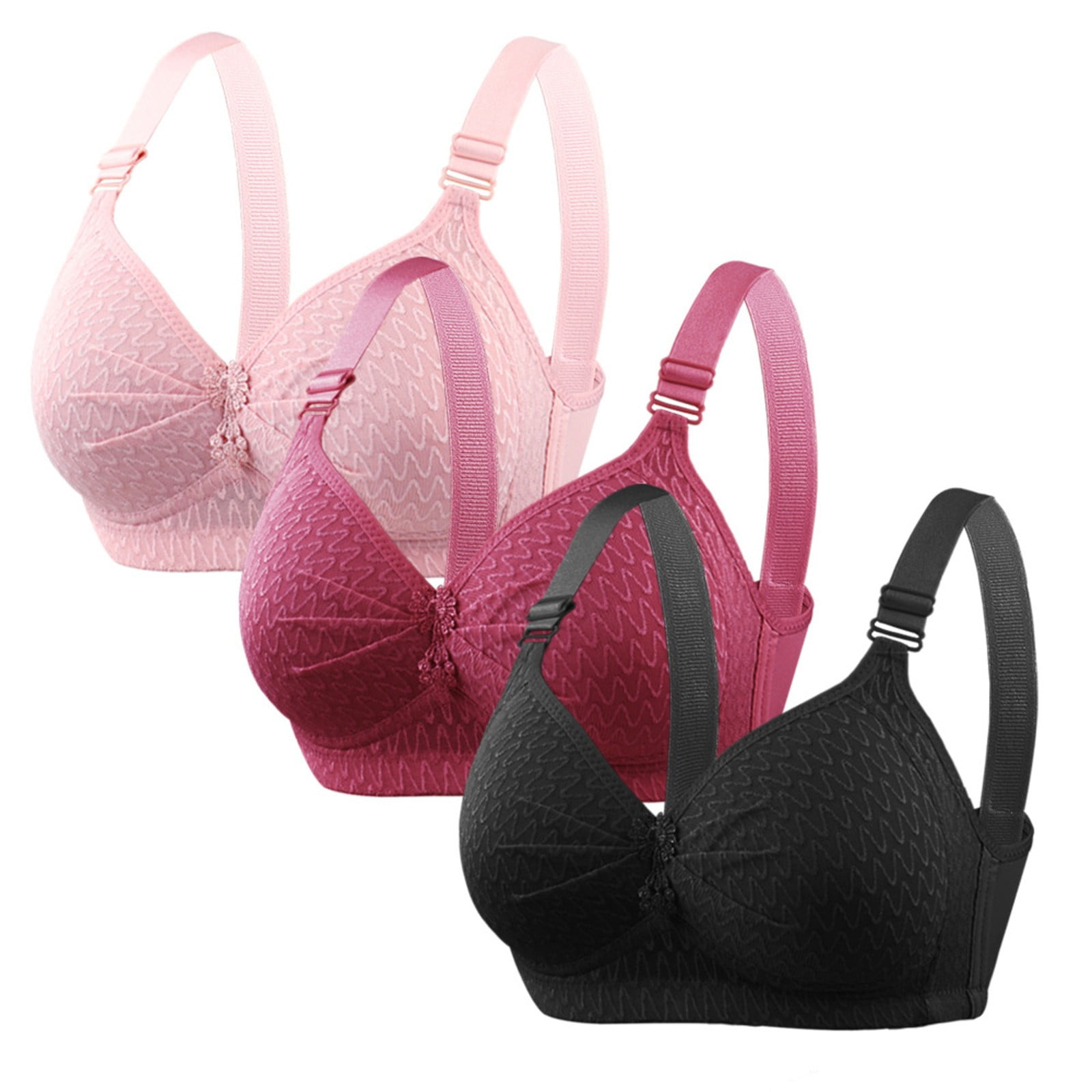 Blue Bra Bras for Older Women Comfy Convenient Front Closure Bras No ...