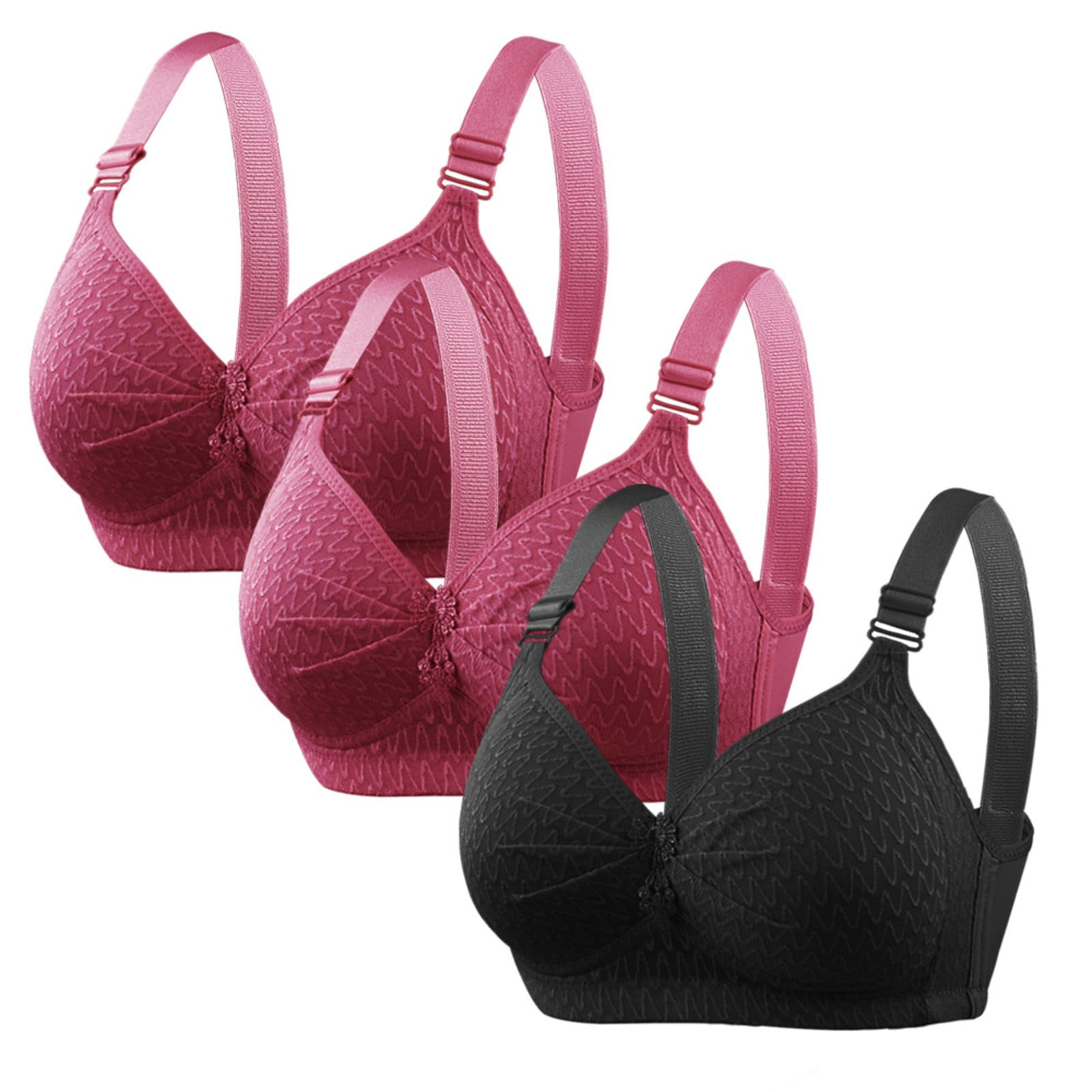 Blue Bra Bras for Older Women Comfy Convenient Front Closure Bras No ...