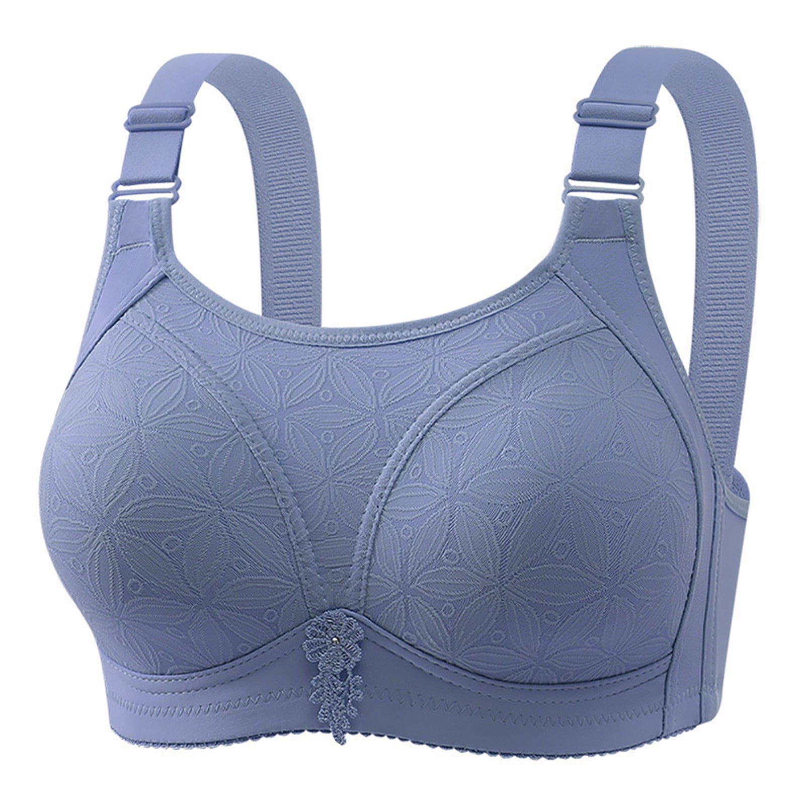 Blue Bra Bras for Older Women Comfy Convenient Front Closure Bras No ...