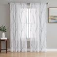 Blue Branch Sheer Curtains for Living Room Bedroom Autumn Leaf Country ...