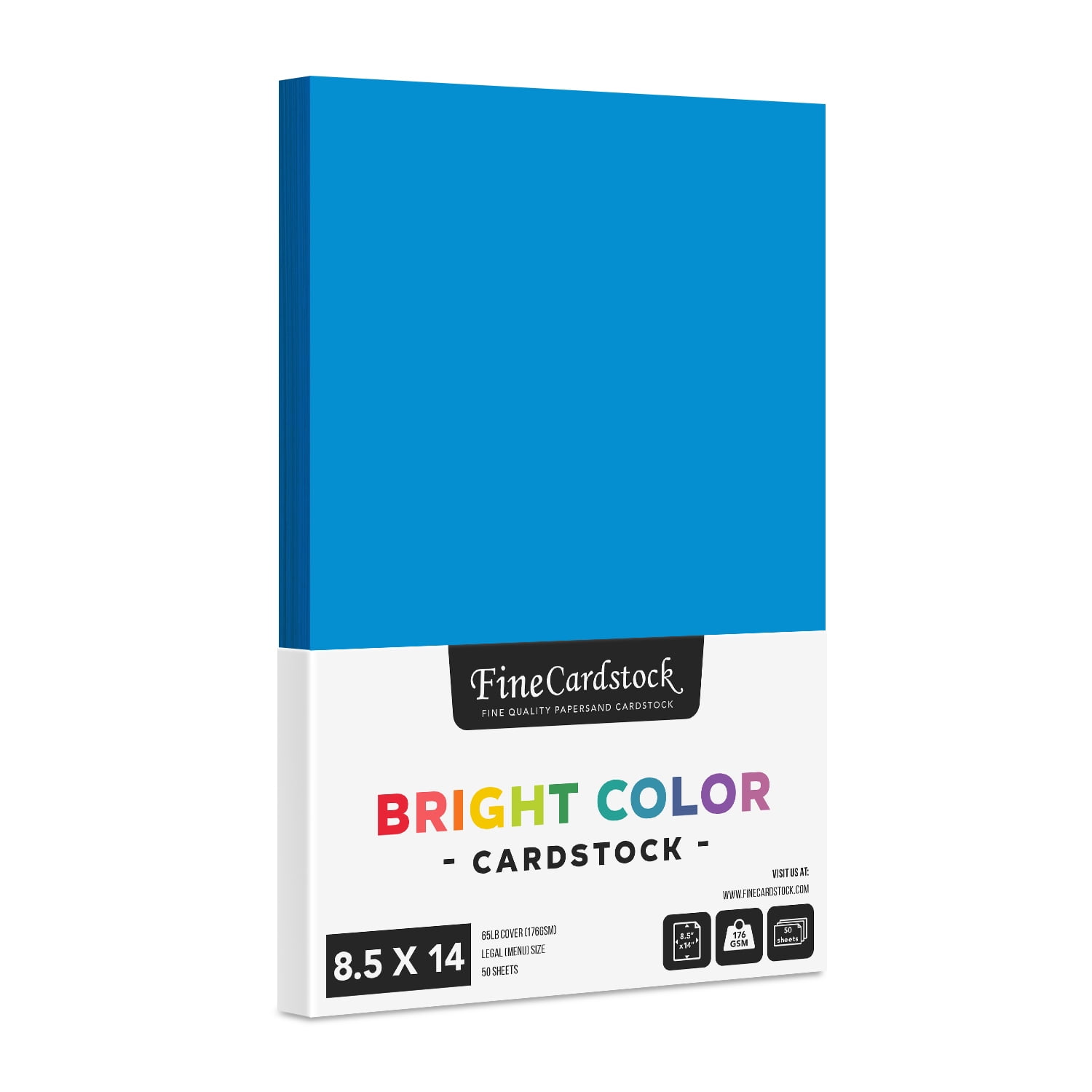 Blue Bright Color Cardstock Paper – Great for Arts and Crafts ...