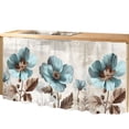 Blue Broccoli Cabinet Curtains Farmhouse Rustic Floral Retro Victorian ...