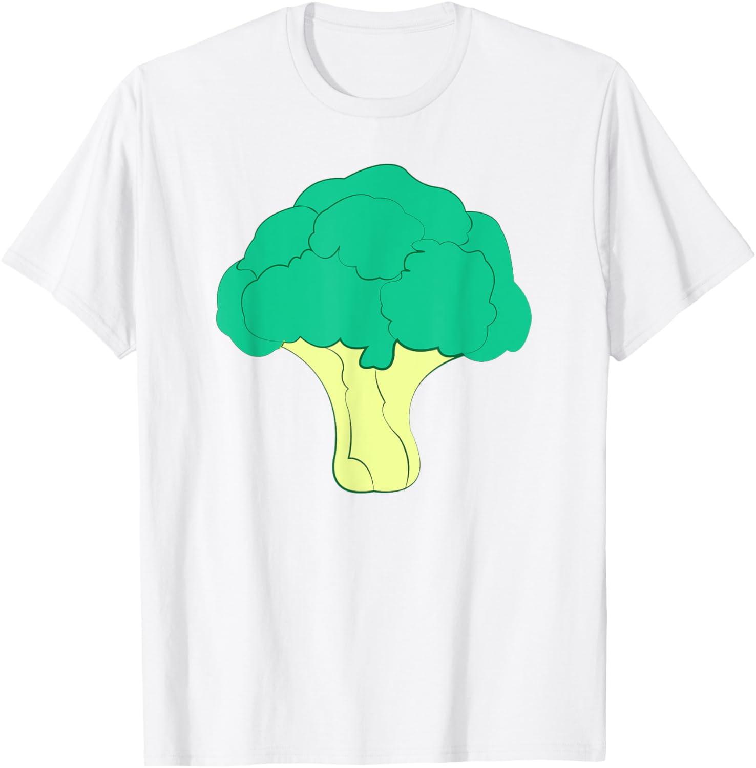Blue Broccoli T-Shirt men and women can wear, black, white, gifts ...