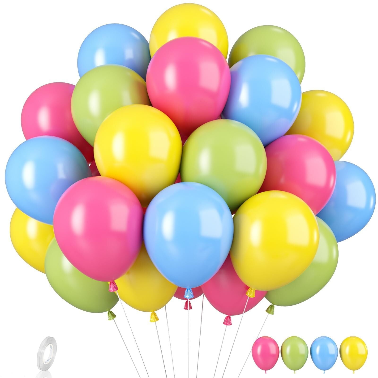 Blue and Brown Balloons, 35pcs Blue and Brown Baby Shower Balloons ...