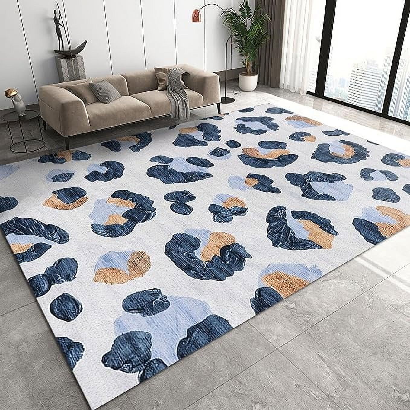 Blue Brown Pattern Area Rugs Fresh Living Room Rugs Bedroom Rugs ...