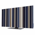 Blue Brown TV Dust Cover 40 Inch, Stripes Computer Monitor Cover ...
