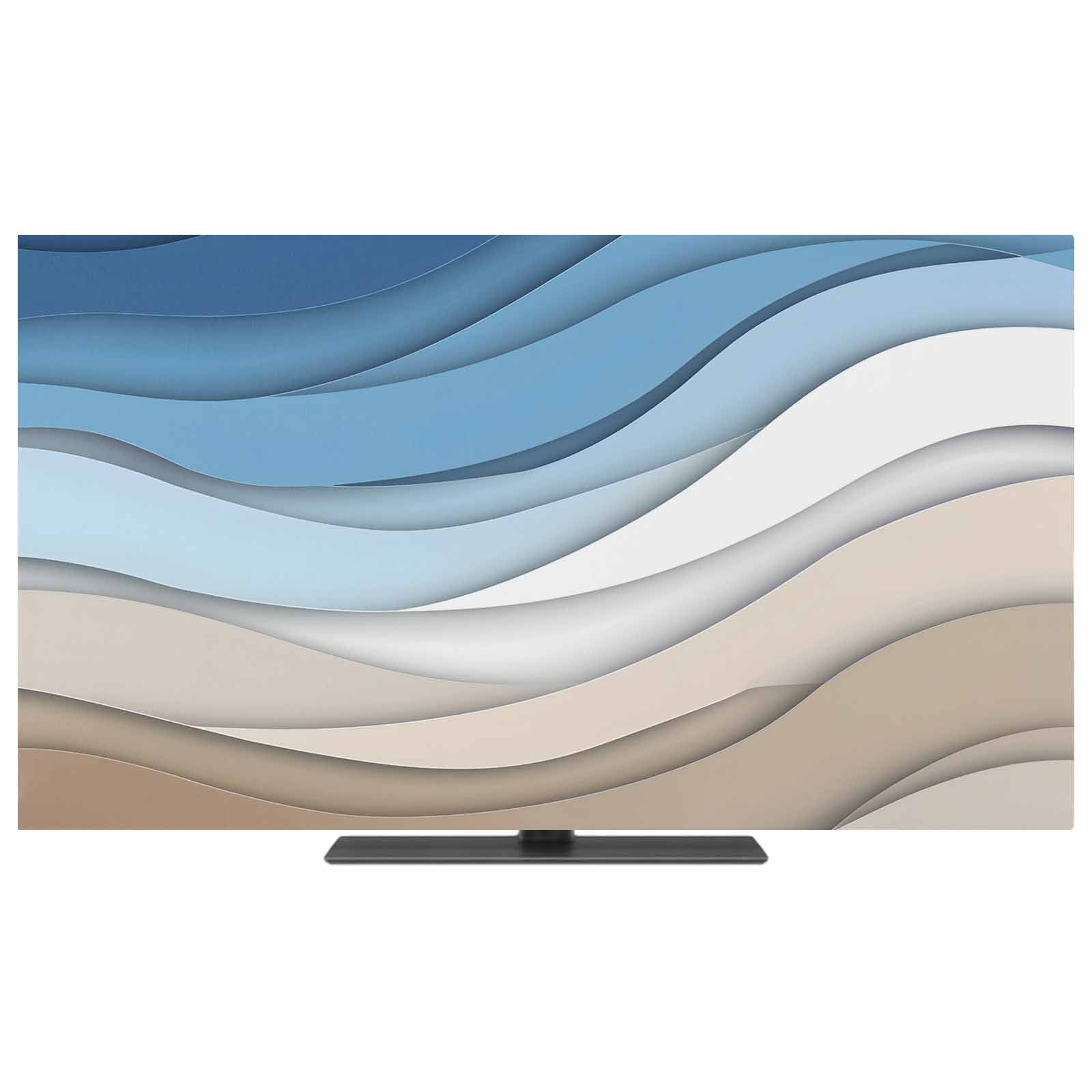 Blue Brown TV Dust Cover,Stretchable TV Screen Desktop Computer ...