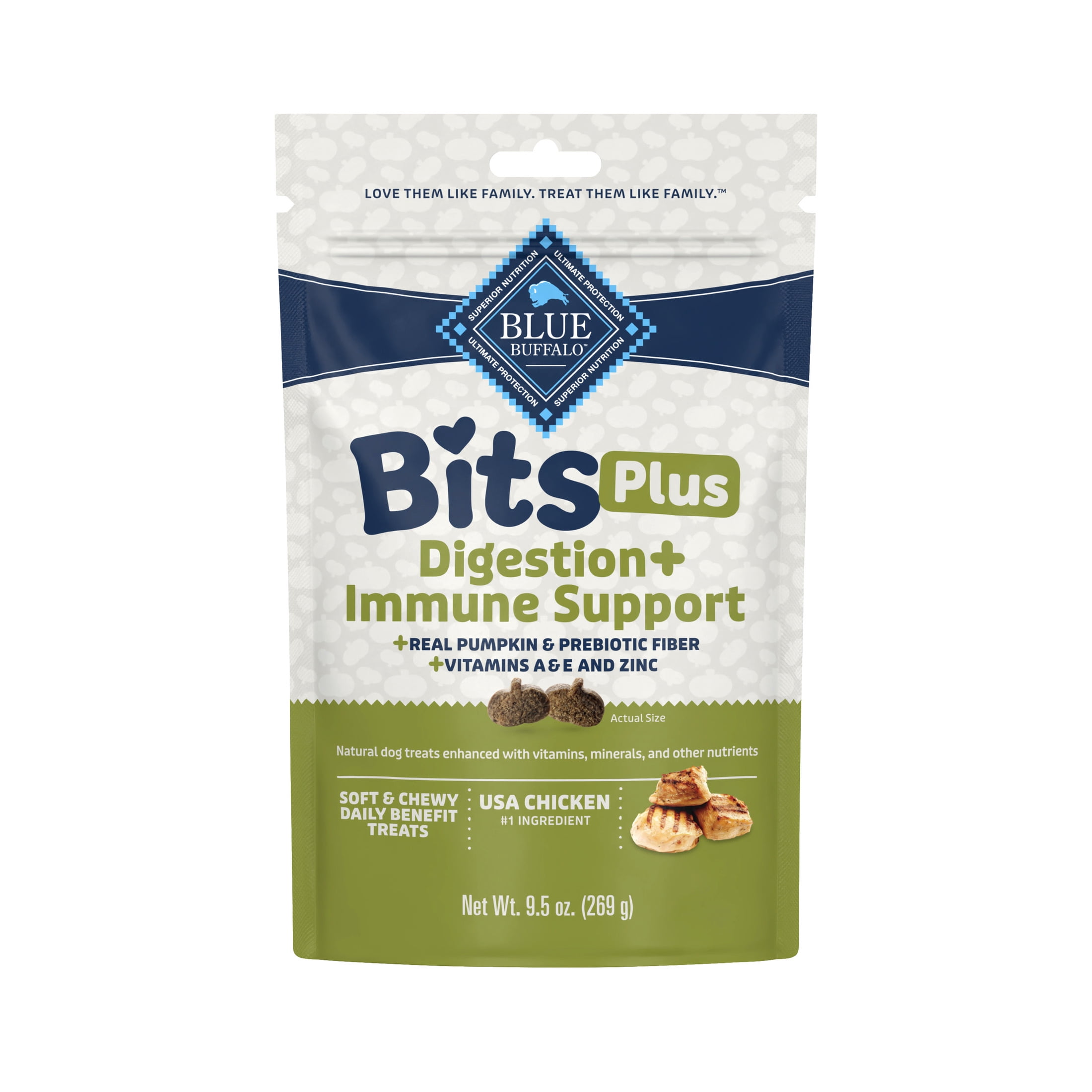 Blue Buffalo BLUE Bits Plus Digestion and Immune Support Daily Benefit ...