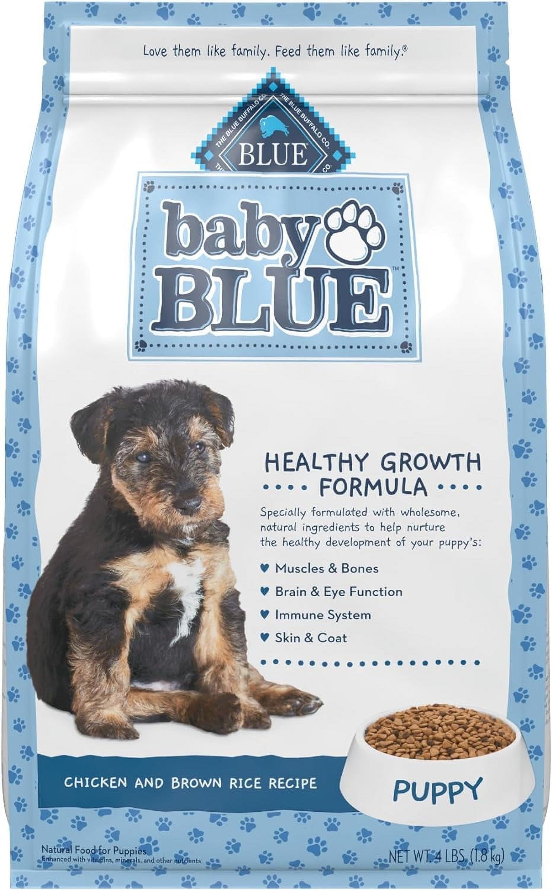 Blue Buffalo Baby BLUE Healthy Growth Formula Natural Puppy Dry Dog ...