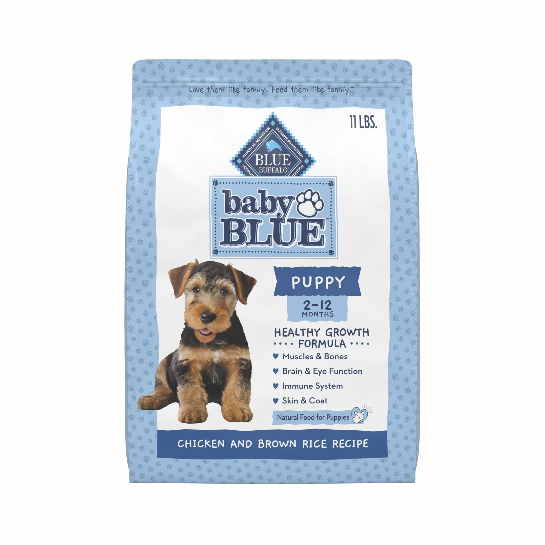 Blue Buffalo Puppy Food, Dry Chicken Recipe, 11-lb Bag for Healthy ...