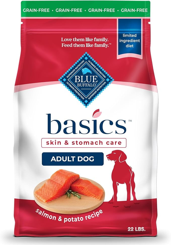 Blue Buffalo Basics Grain-Free Dry Dog Food for Adult Dogs Limited ...