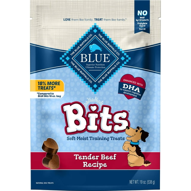 Blue Buffalo Bits Soft Dog Treats for Training, Made With Natural ...