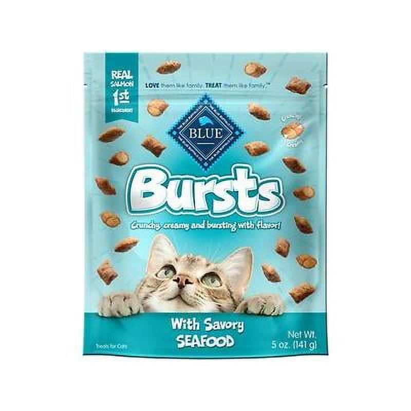 Blue Buffalo Bursts Feline Seafood Flavour Cat Treats (Pack of 3 ...