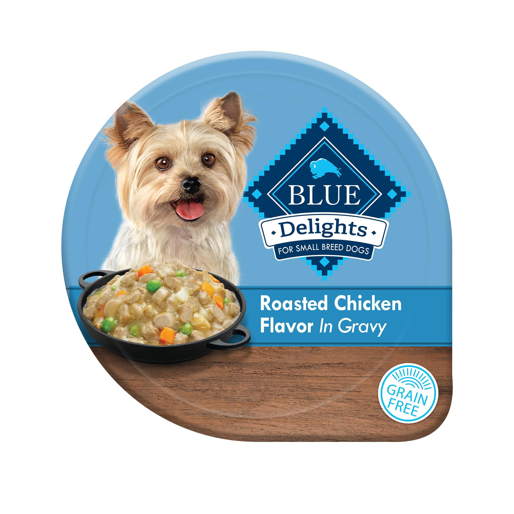 Blue Buffalo Delights Small Breed Natural Wet Dog Food, Rotisserie ...